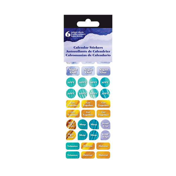 Trends International DateWorks Agate Calendar Stickers