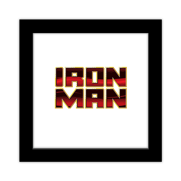 Gallery Pops Marvel Comics - Avengers - Iron Man Text Framed Art Print
