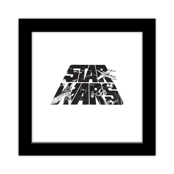 Gallery Pops Star Wars: Saga - Starfighter Collage Logo Framed Art Print