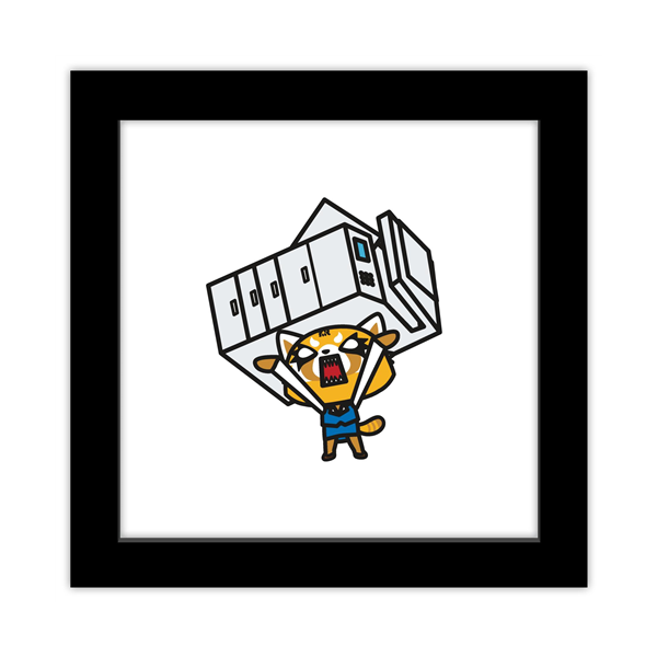 Gallery Pops Sanrio Aggretsuko - Retsuko Office Rage Framed Art Print