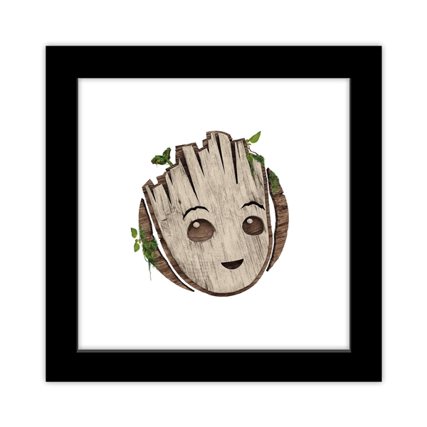 Gallery Pops Marvel I Am Groot - Baby Groot Face Framed Art Print