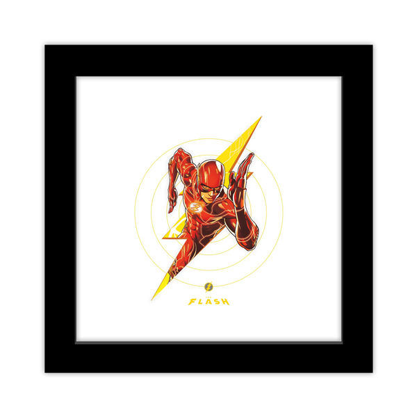 Gallery Pops DC Comics Movie The Flash - Lightning Graphic Framed Art Print