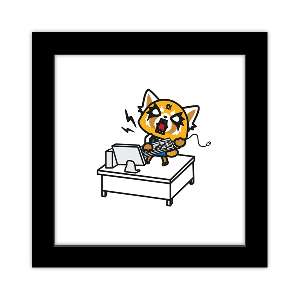 Gallery Pops Sanrio Aggretsuko - Retsuko Desk Rage Framed Art Print