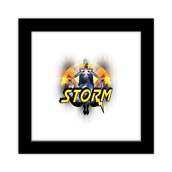 Gallery Pops Marvel X-Men '97 - Storm Lightning Badge Framed Art Print