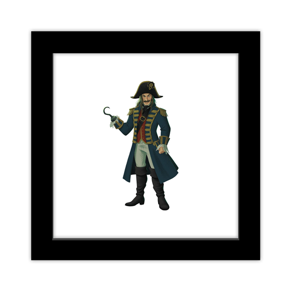 Gallery Pops Disney Peter Pan & Wendy - Captain Hook Framed Art Print