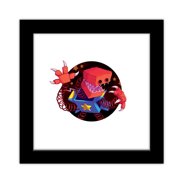 Gallery Pops Poppy Playtime - Boxy Boo Sticker Framed Art Print