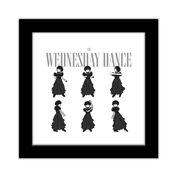 Gallery Pops Wednesday - The Wednesday Dance Illustrated Framed Art Print