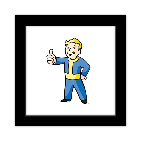 Gallery Pops Fallout 4 - Vault Boy Thumbs Up Framed Art Print