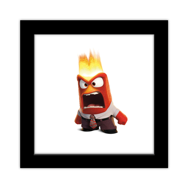Gallery Pops Disney Inside Out 2 - Anger Character Framed Art Print