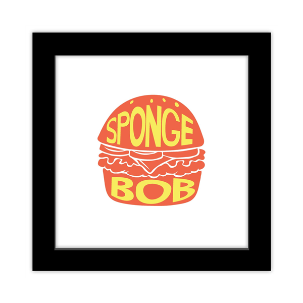 Gallery Pops SpongeBob Squarepants - Burger Icon Framed Art Print