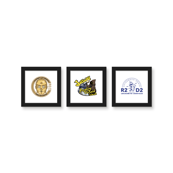 Gallery Pops Star Wars: Saga - Droid Humor Bundle (3-Pack) Framed Wall Art