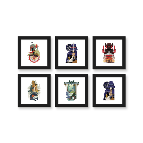 Gallery Pops® Star Wars: Saga - Heroic Gestures Bundle (6-Pack) Framed ...