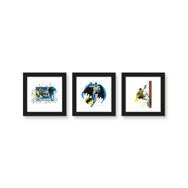 Gallery Pops DC Comics Batman - Dynamic Duo Bundle (3-Pack) Framed Wall Art