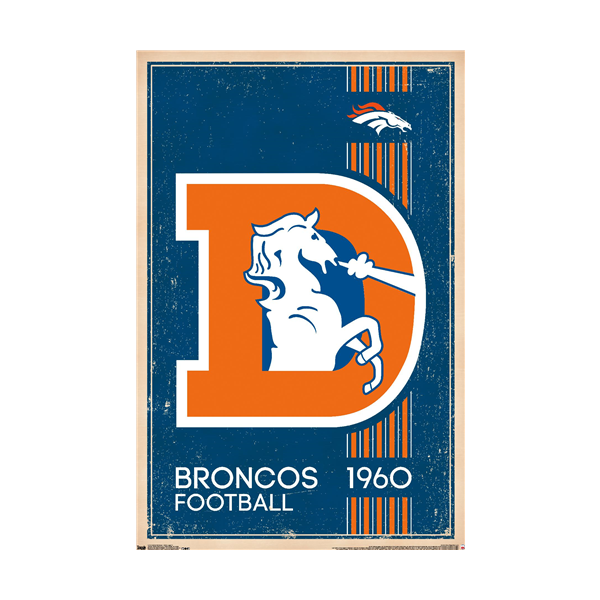 Trends International NFL Denver Broncos - Retro Logo 14 Wall Poster