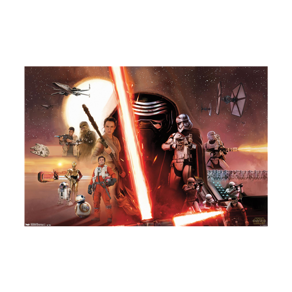 Trends International Star Wars: The Force Awakens - Group Wall Poster