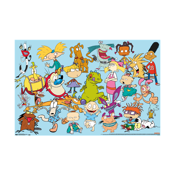 Nicktoons Characters Poster Nickelodeon Kart Racers Wikipedia