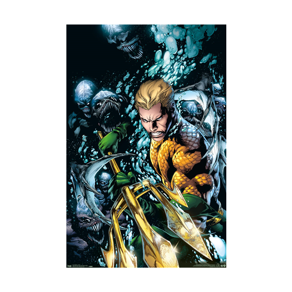 Trends International DC Comics Aquaman Trident Wall Poster