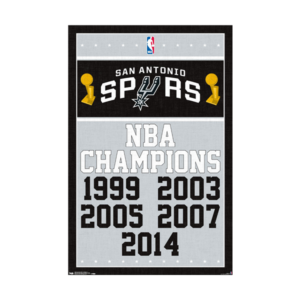Trends International NBA San Antonio Spurs - Champions 17 Wall Poster