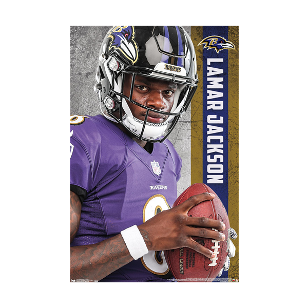 Trends International NFL Baltimore Ravens - Lamar Jackson 18 Wall Poster