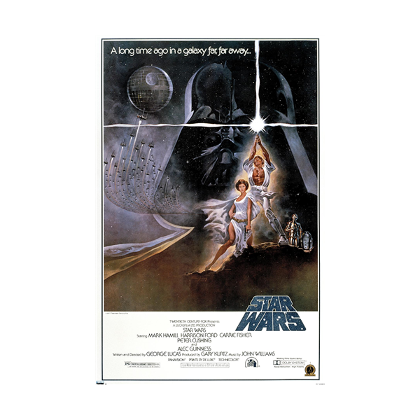 Trends International Star Wars: A New Hope - Original One Sheet 24x36 ...