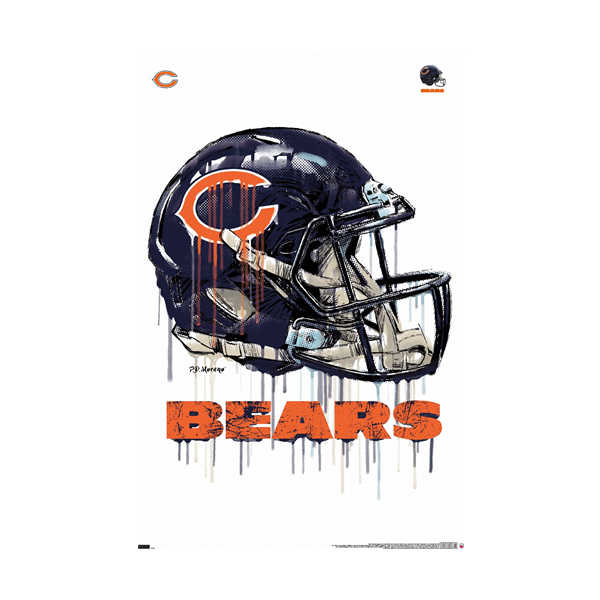 Trends International NFL Chicago Bears - Drip Helmet 20 Wall Poster