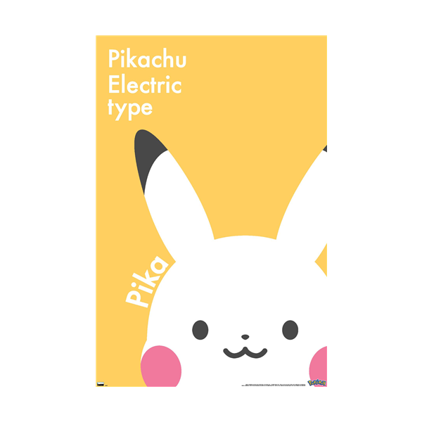 Trends International Pokémon - Pikachu Electric Type Poster