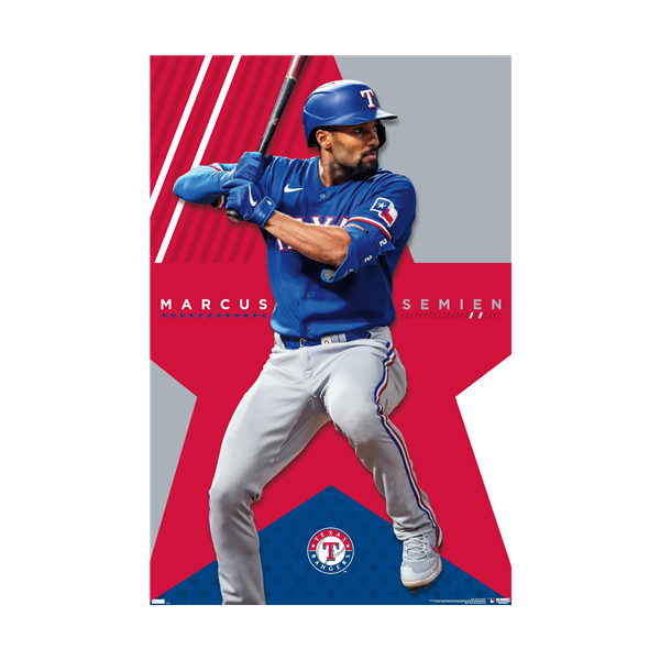 Trends International MLB Texas Rangers - Marcus Semien 2023 Poster