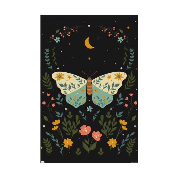 Trends Cozy Joy - Boho Butterfly Poster