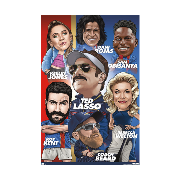 Trends Ted Lasso - Character Grid Poster