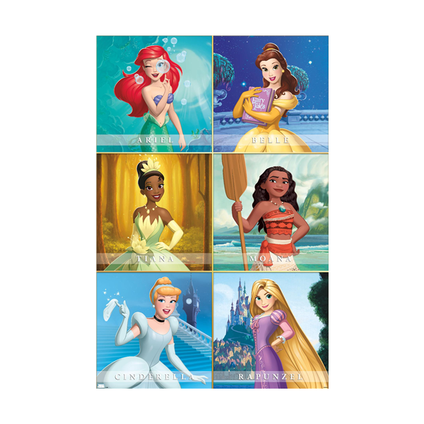 Trends Disney Princess - Scenic Grid Poster