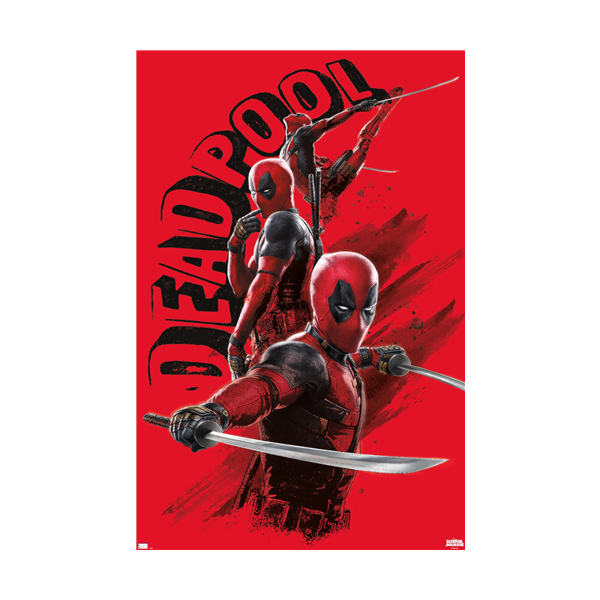 Trends Marvel Deadpool & Wolverine - Deadpool Poses Poster