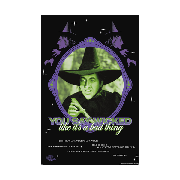 Trends The Wizard Of Oz - You Say Wicked Poster