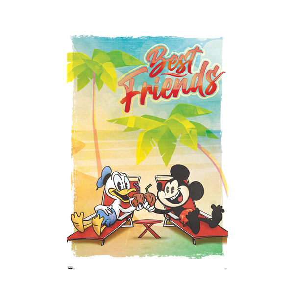Allposters Disney Mickey Mouse & Donald - Best Friends Poster