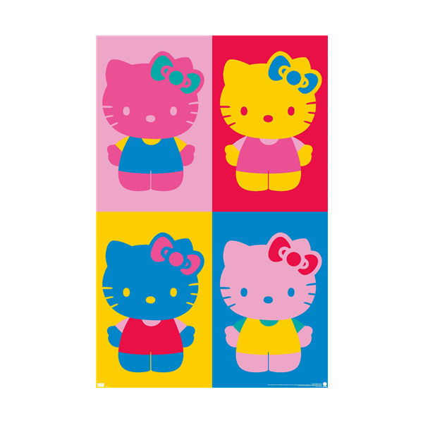 Trends Hello Kitty: 19 Collage - Quad Poster