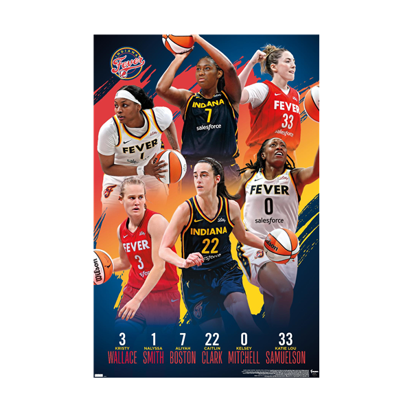 Trends WNBA Indiana Fever -Team 24 Poster