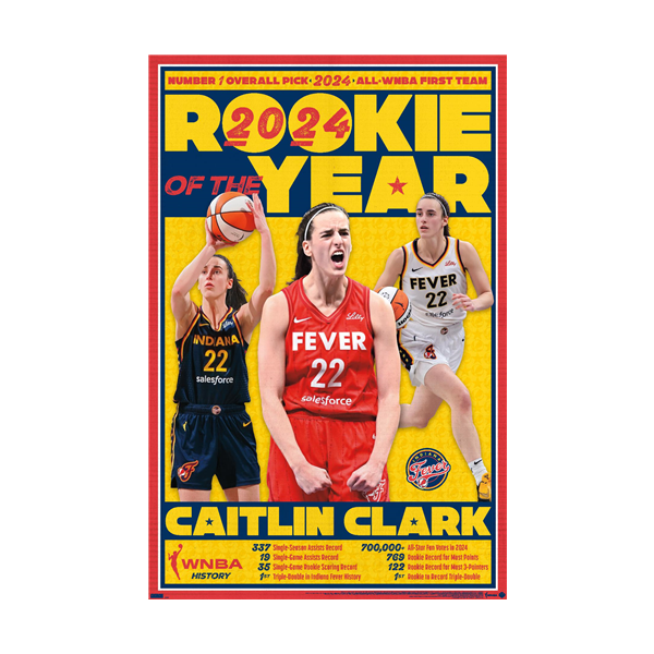 Allposters WNBA Indiana Fever - Caitlin Clark 2024 Rookie of the Year ...