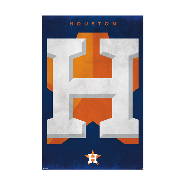 Allposters MLB Houston Astros - Logo 25 Poster