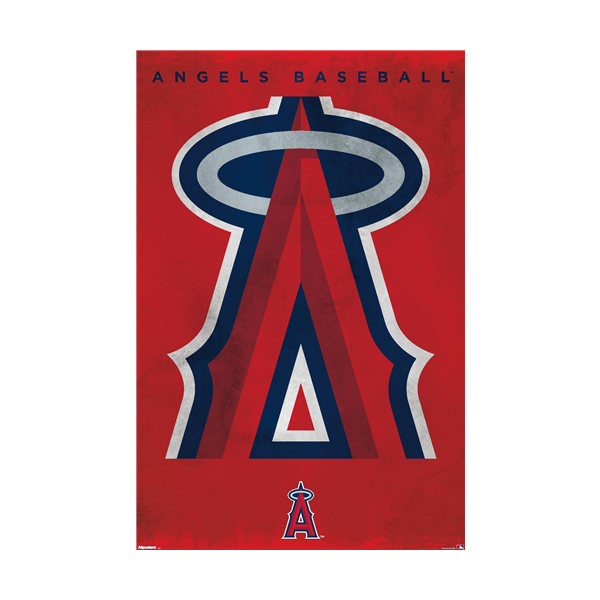 Allposters MLB Los Angeles Angels - Logo 25 Poster
