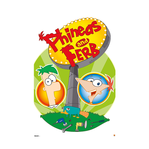 Allposters Disney Phineas and Ferb - Logo Poster