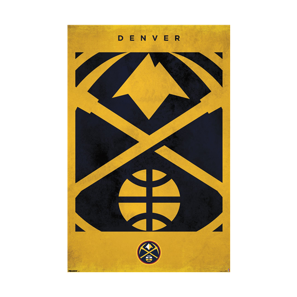 Allposters NBA Denver Nuggets - Logo 25 Poster