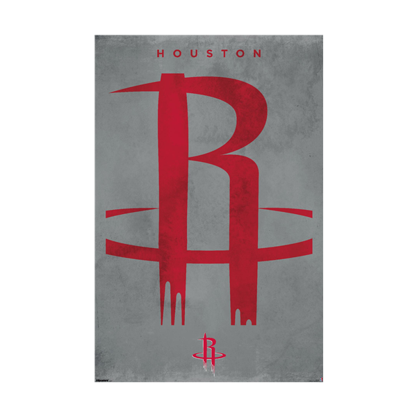 Allposters NBA Houston Rockets - Logo 25 Poster
