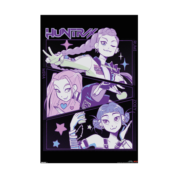 Allposters Netflix KPop Demon Hunters (2025) - Huntrix Illustration Poster