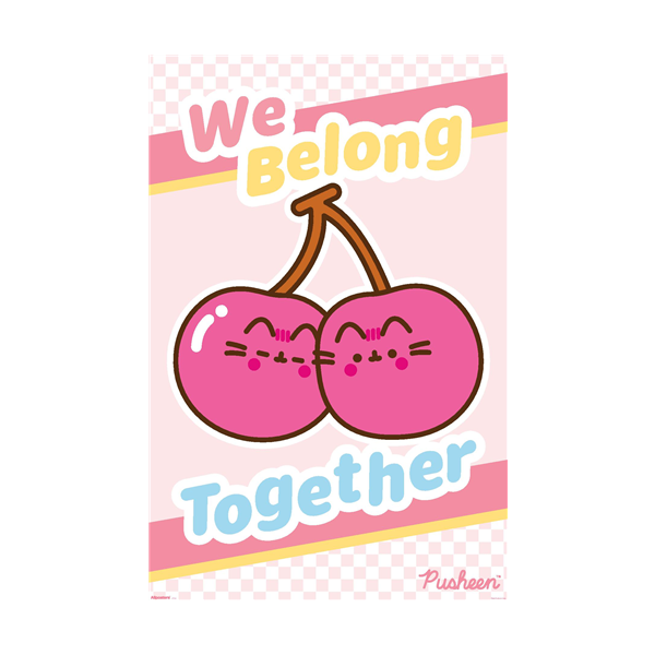 Allposters Pusheen: Fruits - Cherry We Belong Together Poster