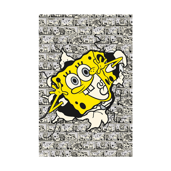 Allposters Nickelodeon SpongeBob SquarePants - Comic Wall Break Poster