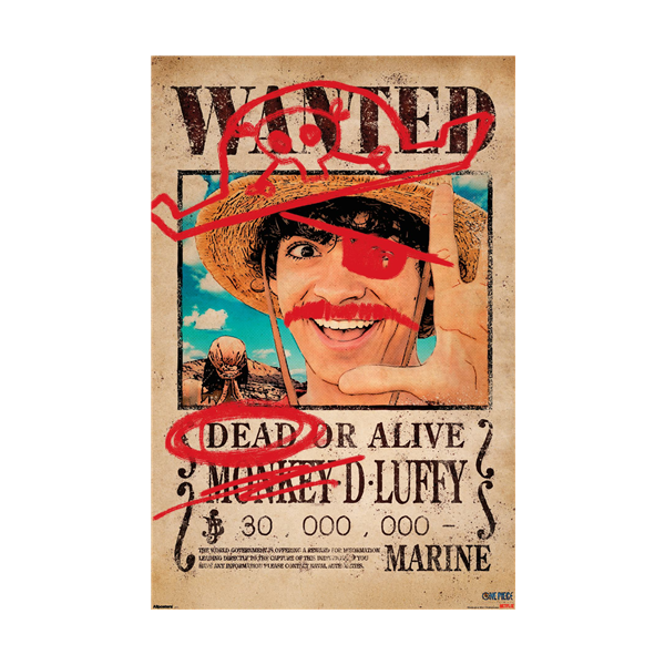 Allposters Netflix One Piece: Season 2 (2026) - Wanted Monkey D Luffy ...