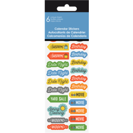 Trends International DateWorks Family Calendar Stickers