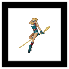 Gallery Pops DC Comics - Bombshells - Stargirl - Pinup Figure Framed ...