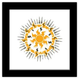 Gallery Pops Magic The Gathering - White Mana Icon Framed Art Print