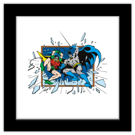 Gallery Pops DC Comics Batman - Dynamic Duo Window Break Framed Art Print
