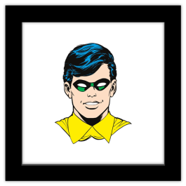 Gallery Pops DC Comics Batman - Robin Vintage Comic Headshot Framed Art ...